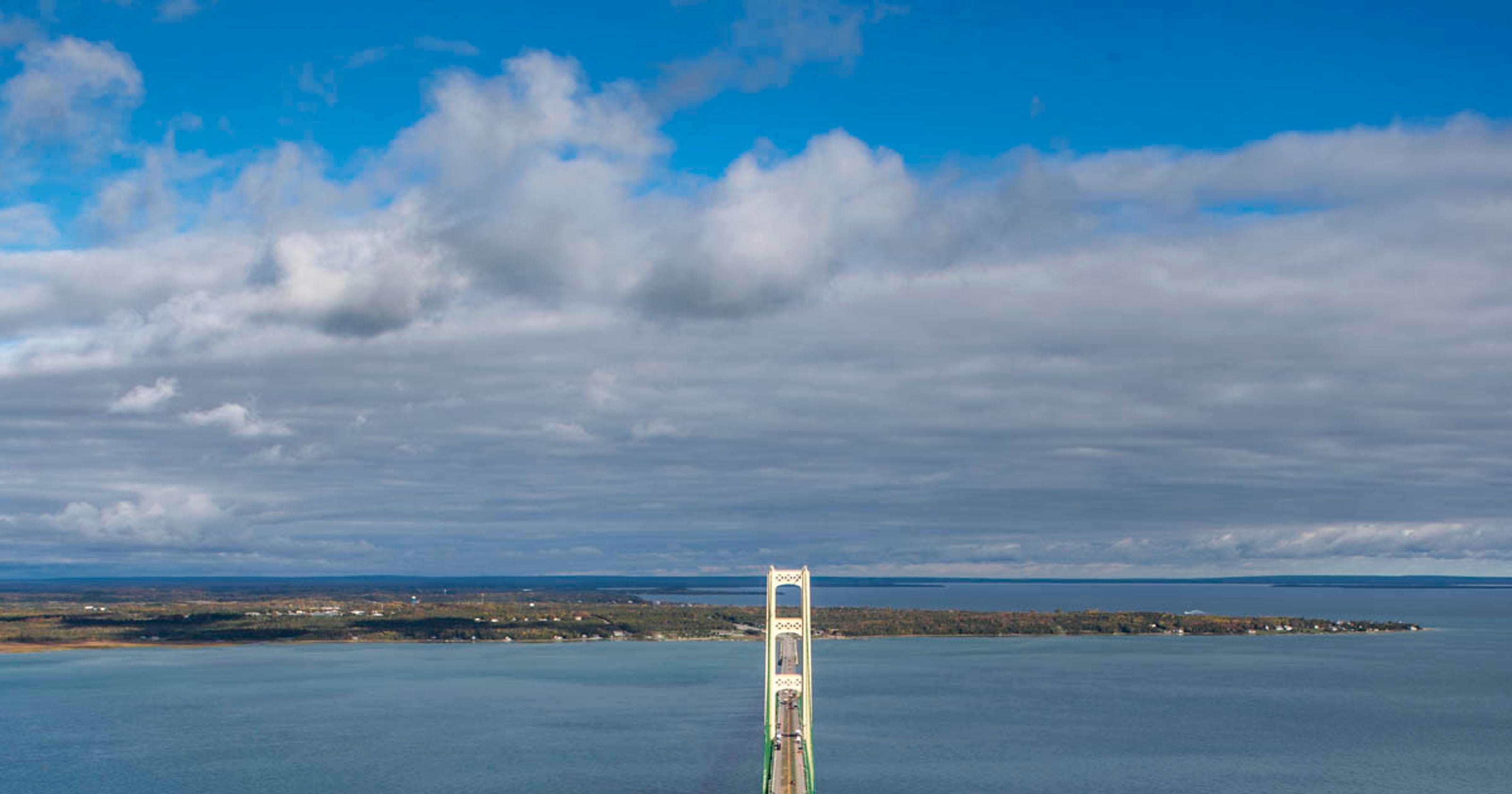 The best view in Michigan: Ascending the towers of the Mackinac Bridge