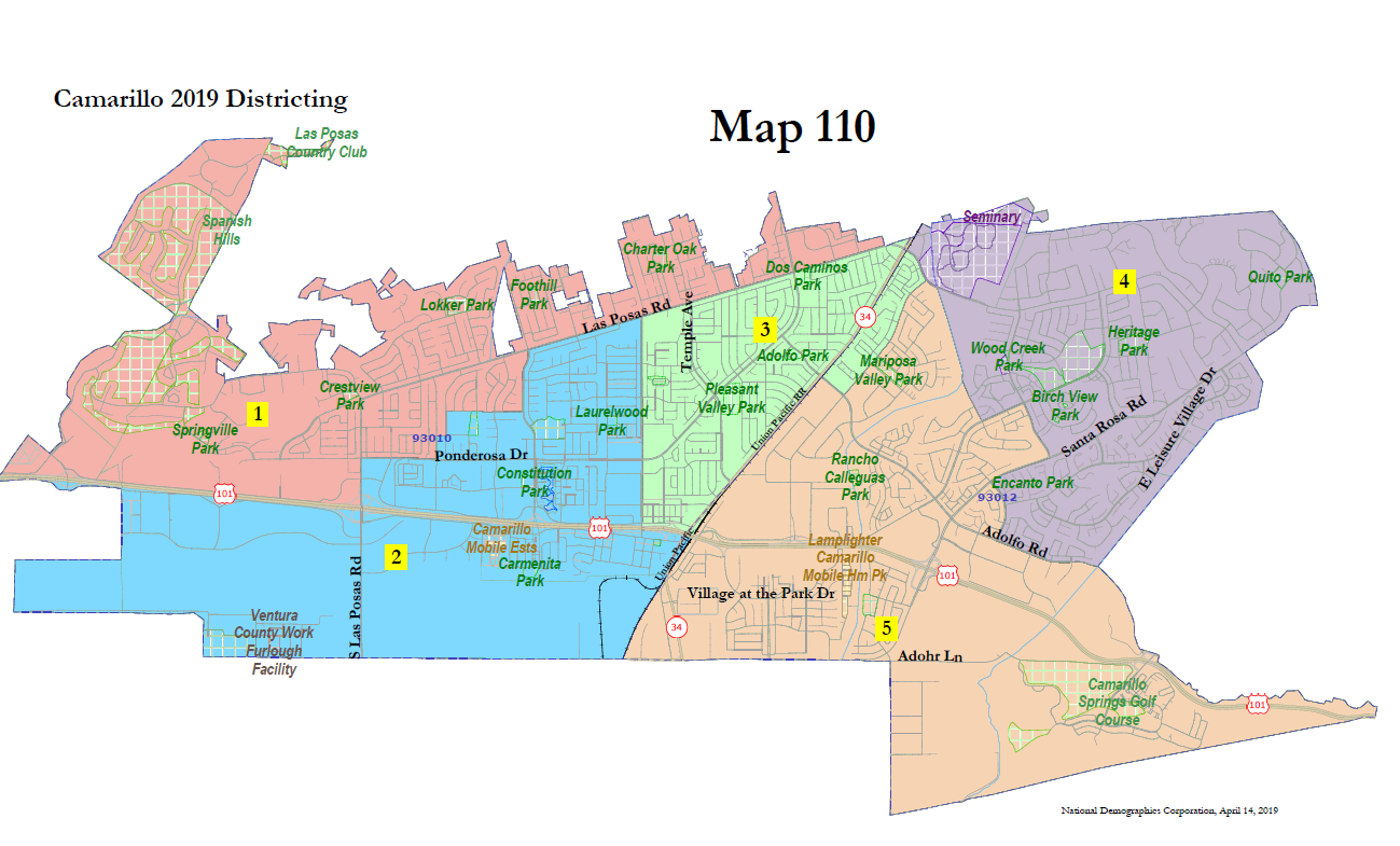 Deadline for proposed Camarillo voting district maps set for May 9