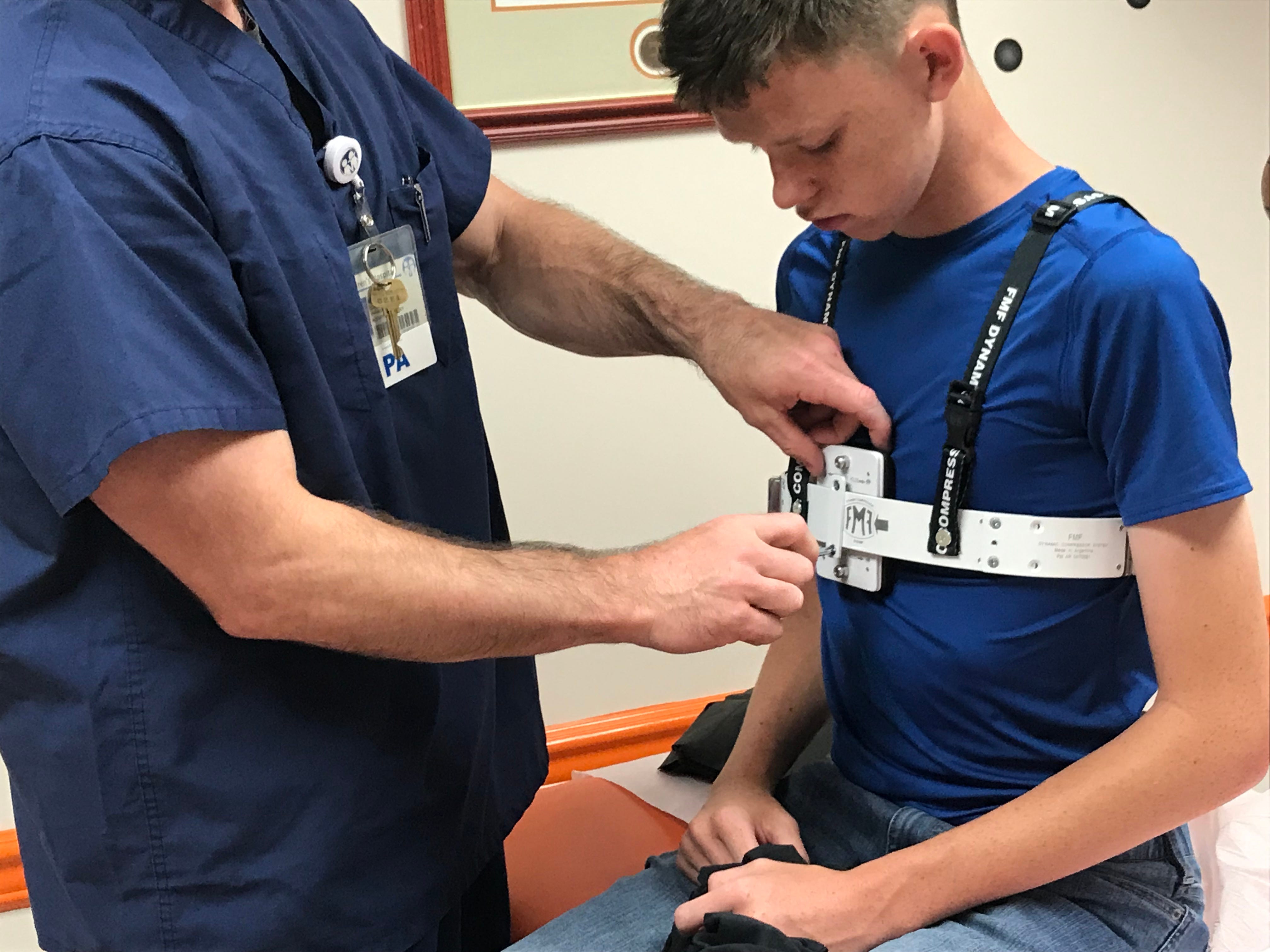 First Tennessee patient fitted with device to fix 'pigeon chest'