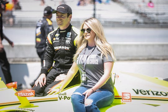 Indy 500 drivers' fiancees wear T-shirts supporting abortion rights