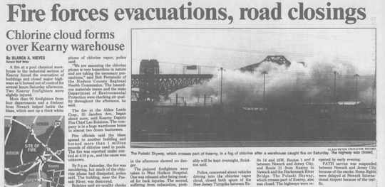 NJ chemical plant spewed chlorine across Pulaski Skyway has history