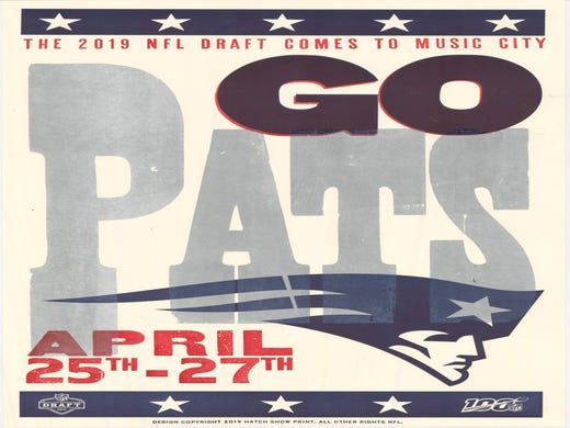 Nashville's Hatch Show Print selling NFL Draft posters for all 32 teams