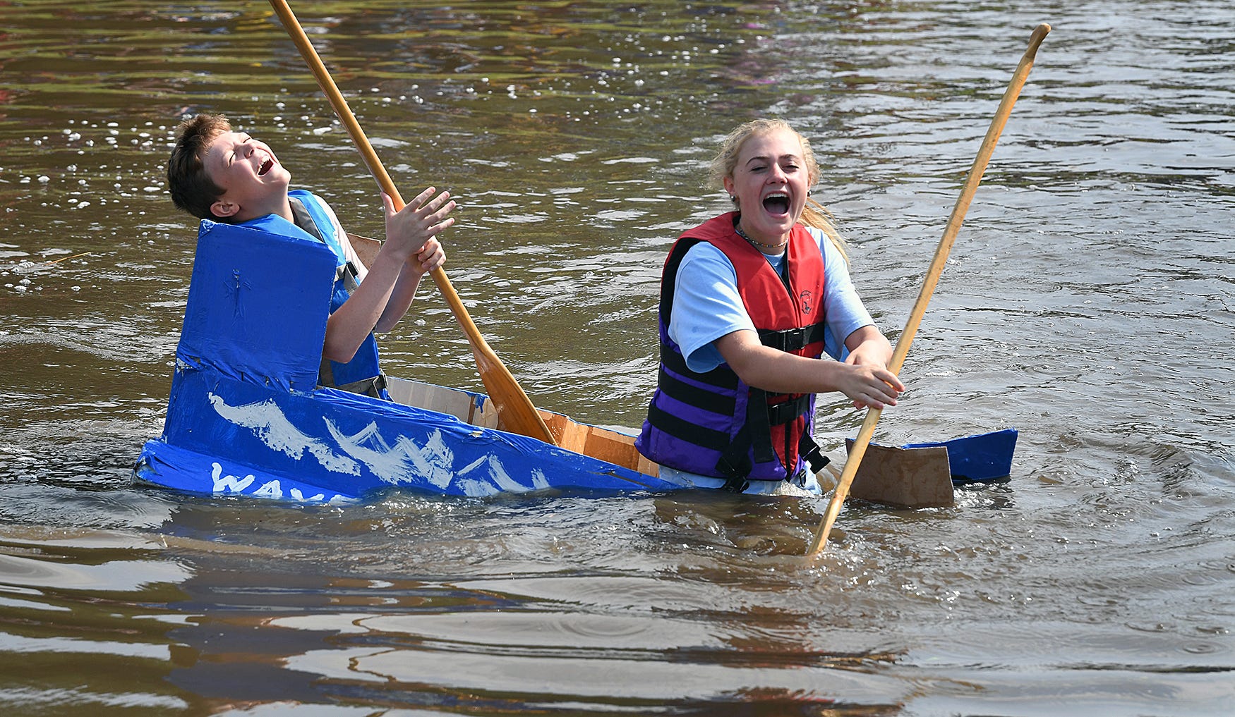 Cardboard Boat Float