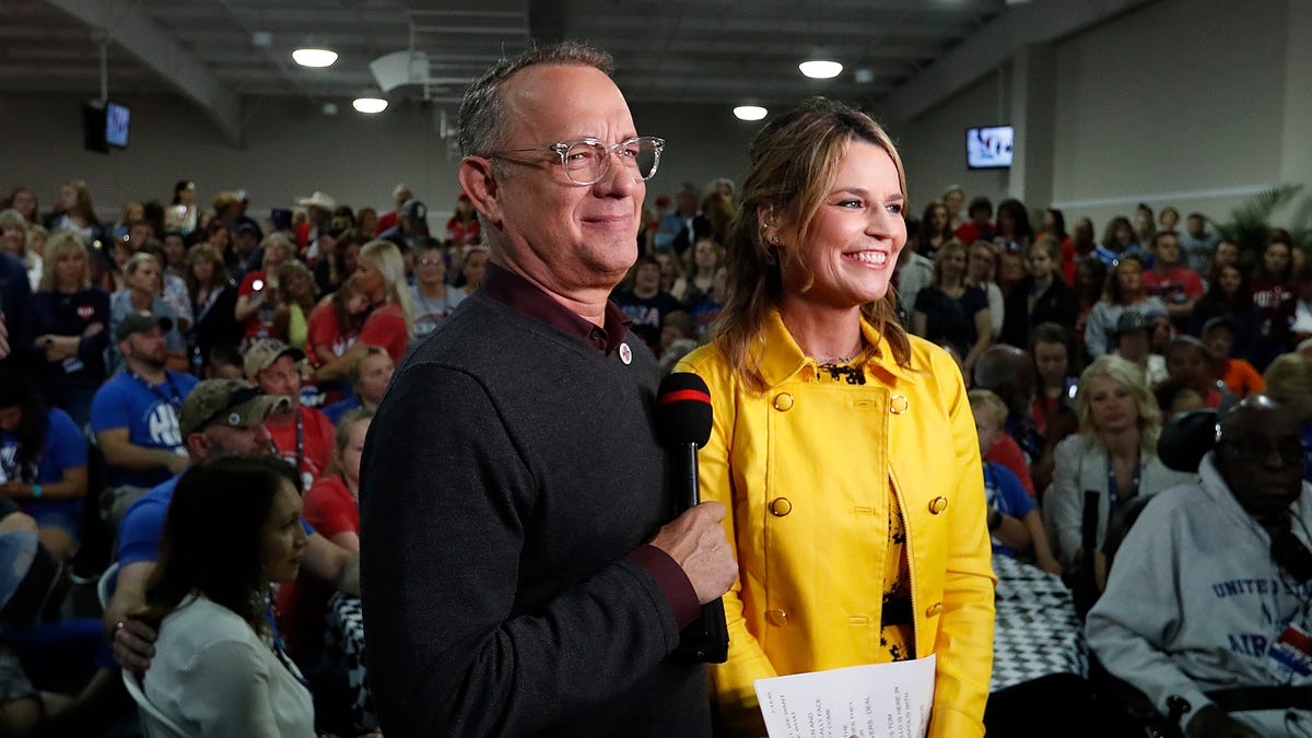 Tom Hanks and Singer Sheryl Crow live on Today Show at IMS