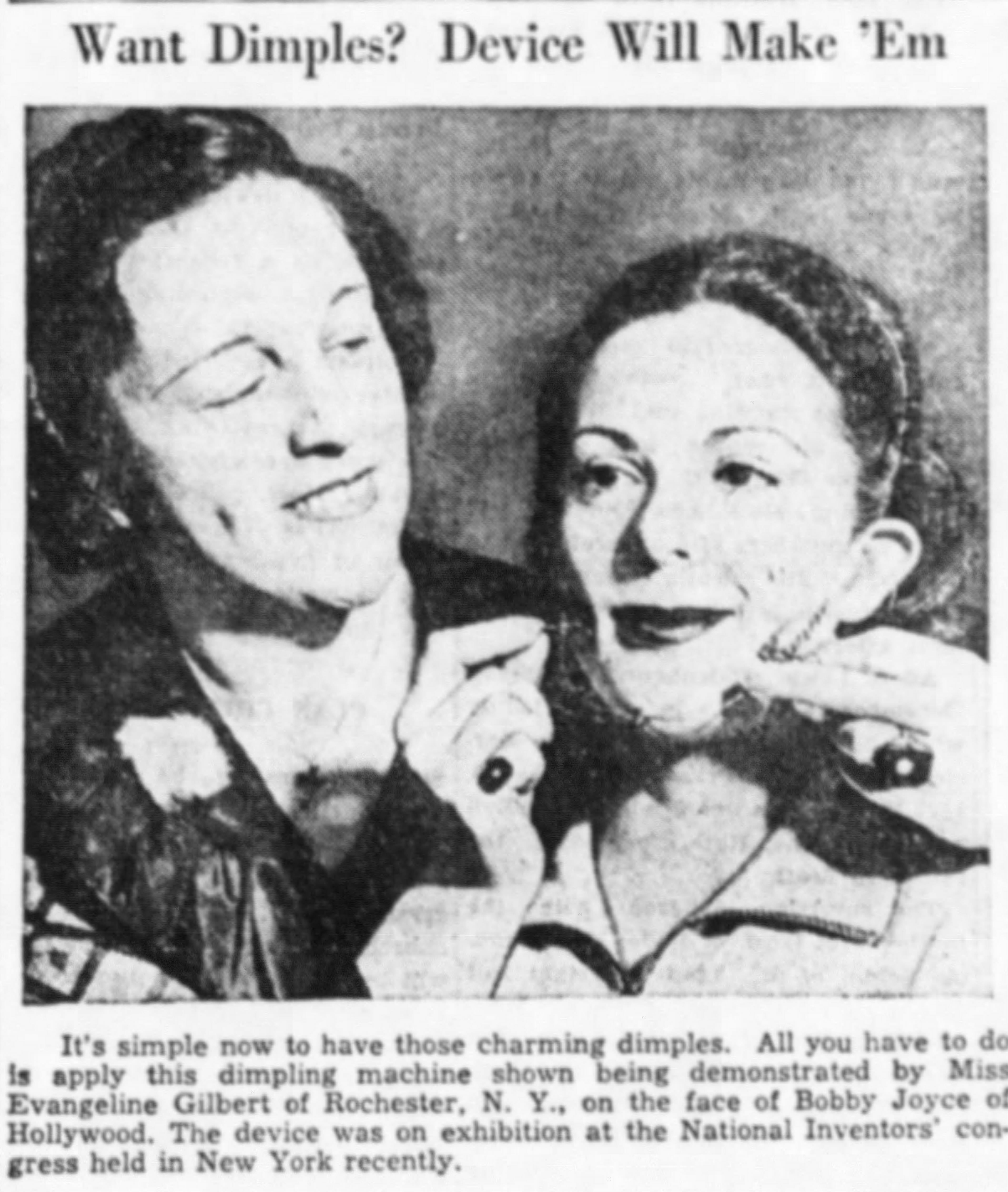 Rochester inventions include patented dimple-making machine