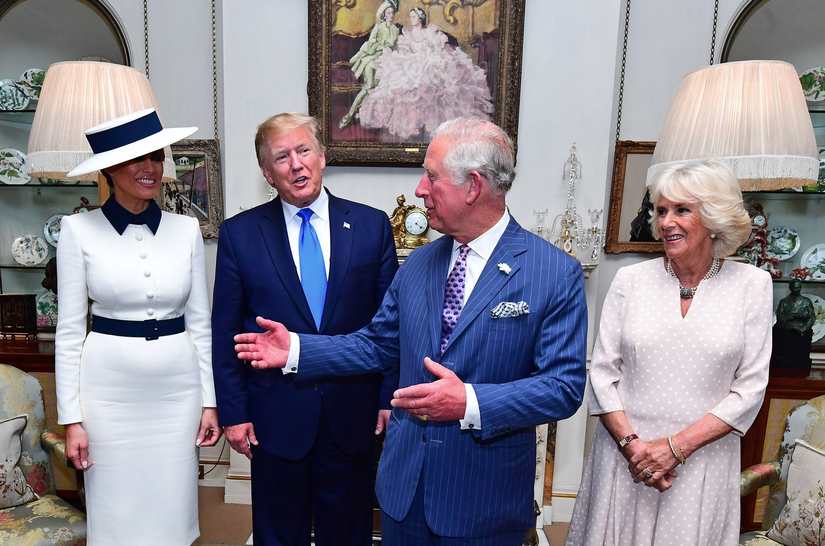 Trump, Melania at Queen Elizabeth banquet; Prince William, Kate attend