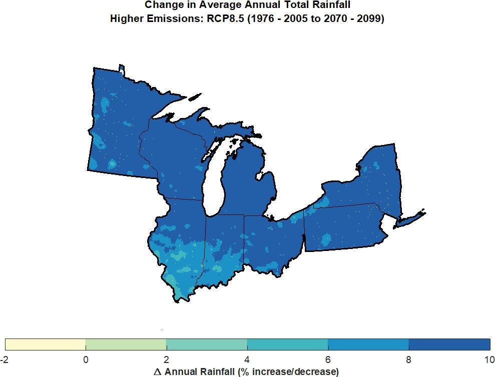 Michigan's climate: Models project 30% increase in rain, snow