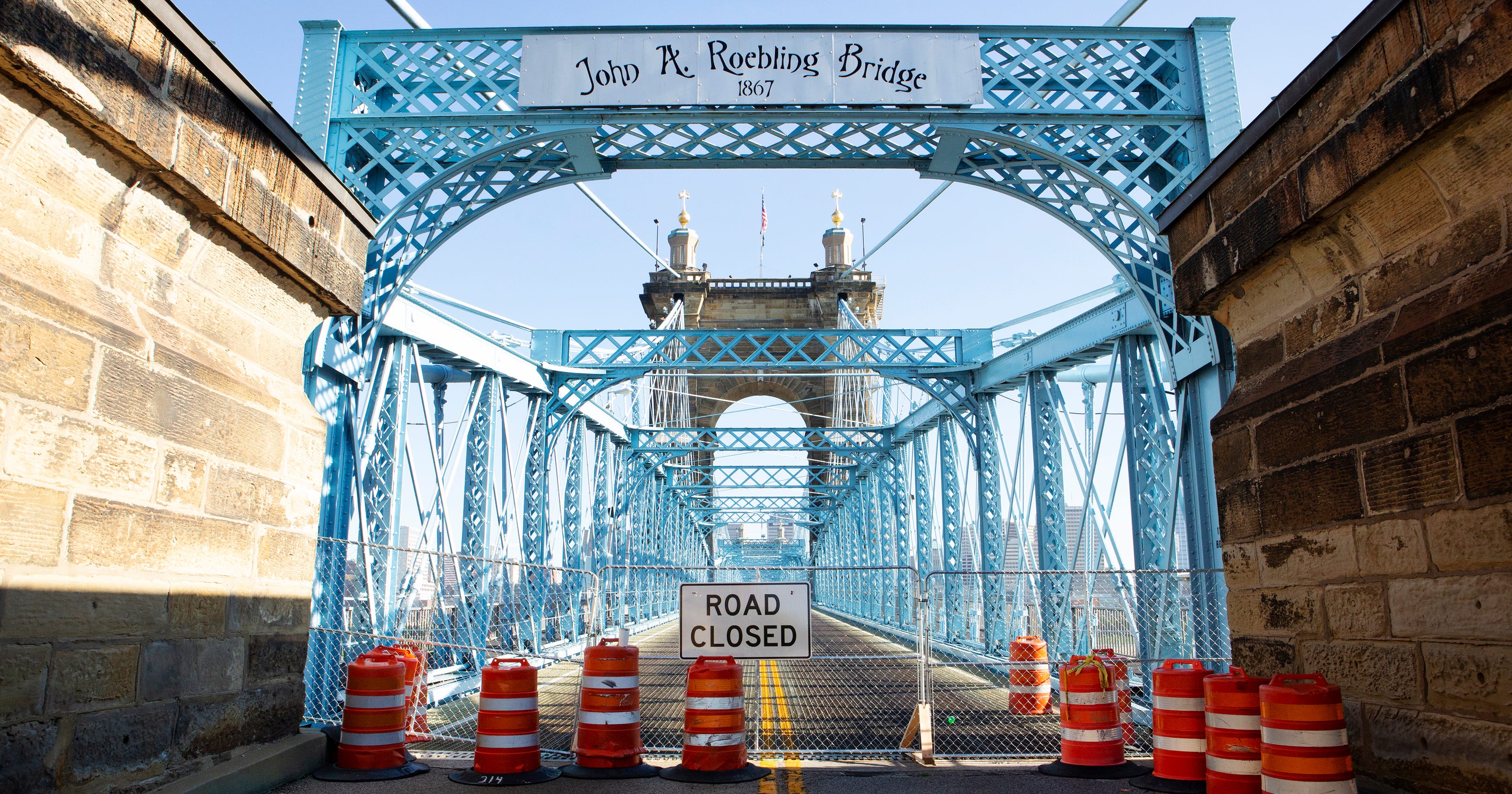 John A. Roebling Bridge: Cincinnati icon will be open by end of July