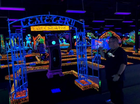 Monster Mini Golf glow in the dark golf & arcade opens, Cherry Hill NJ