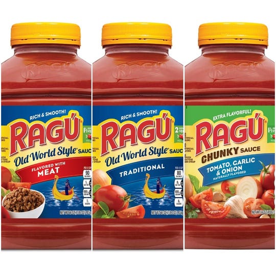 Ragú recall: Pasta sauce may contain pieces of plastic