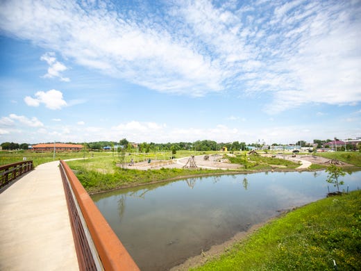 Riverfront Crossing Park in home stretch