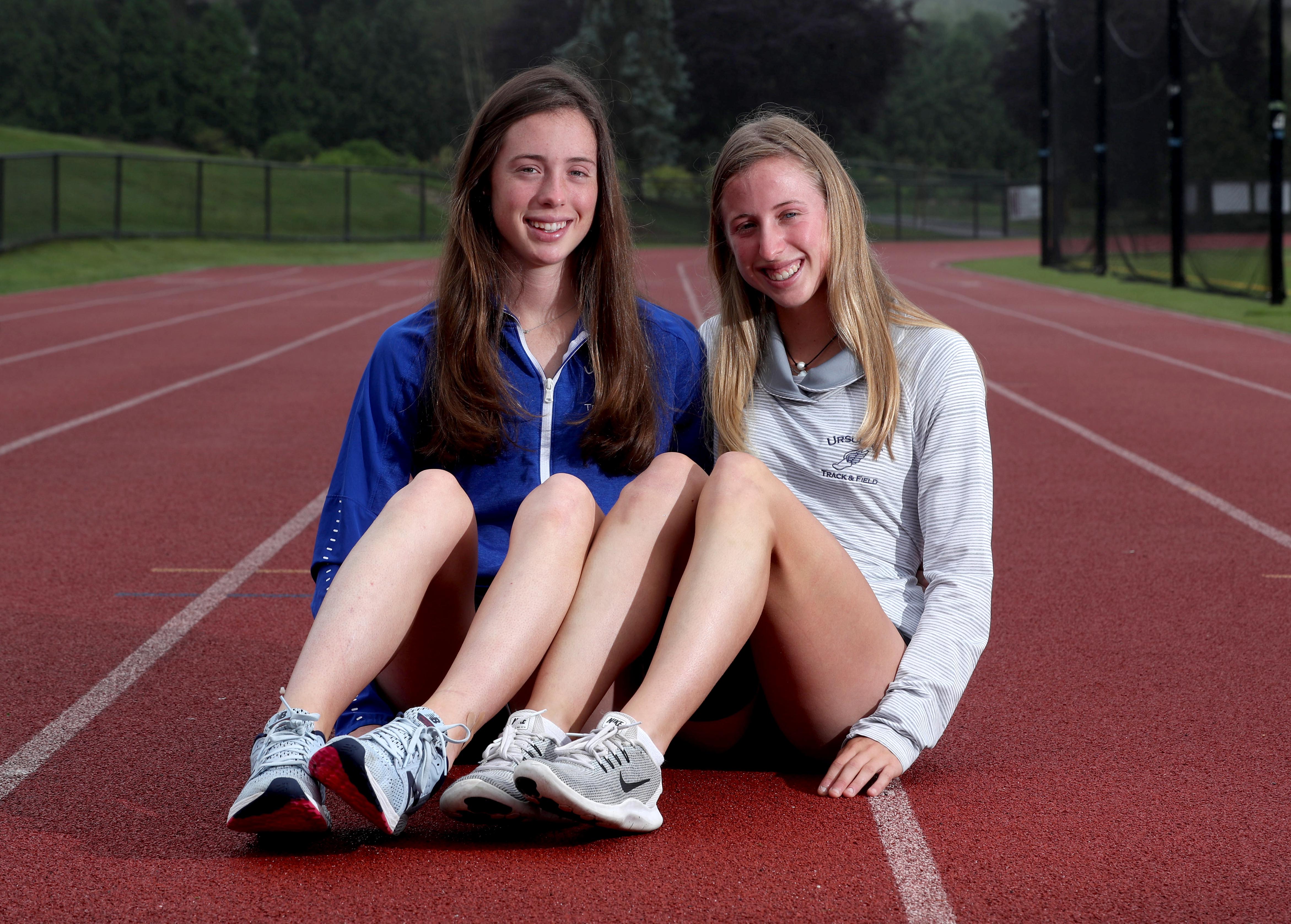 Track: Twins Sarah, Lily Flynn head east/west after shared Ursuline glory