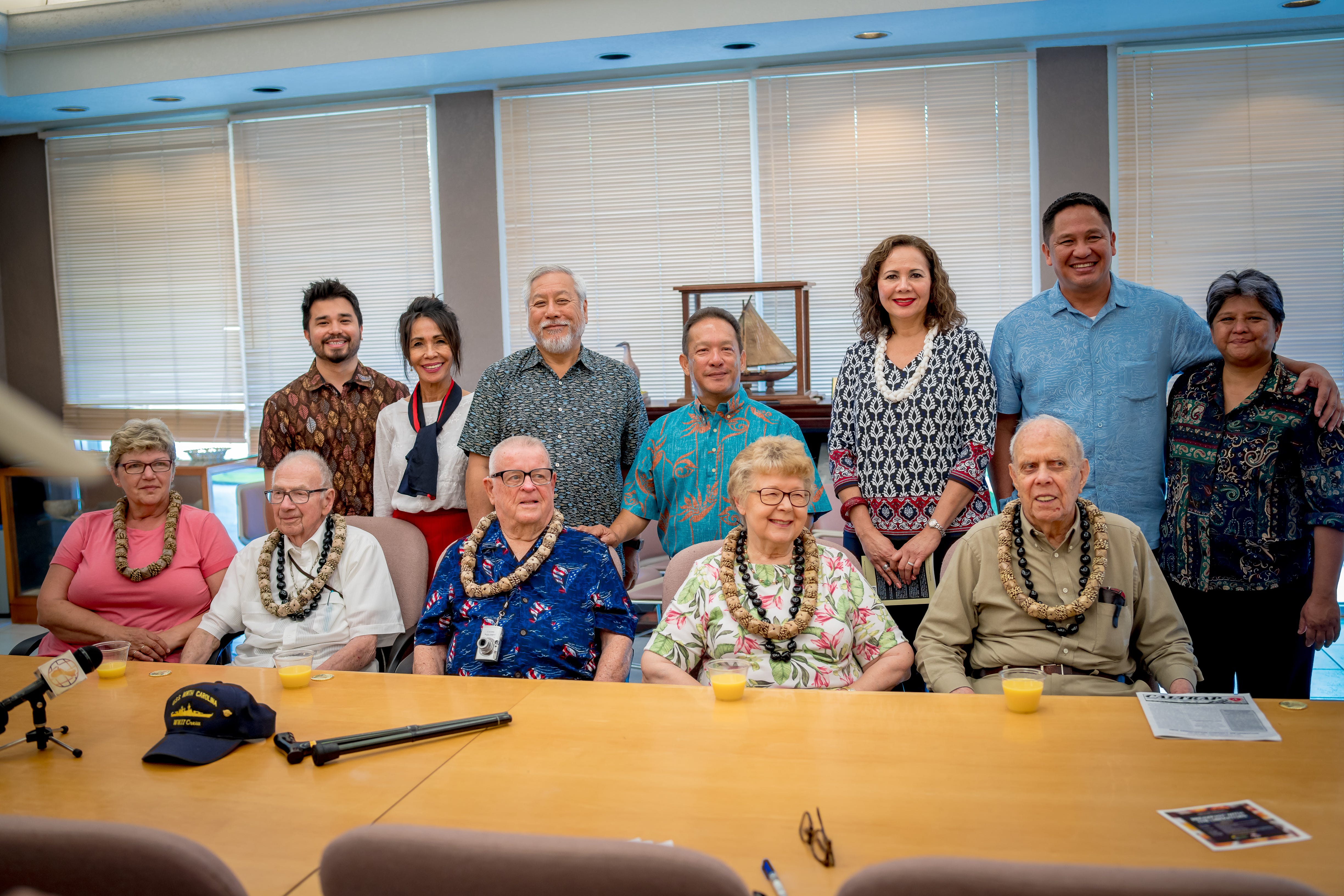 Visiting World War II veterans recall the Battle of Guam 75 years ago