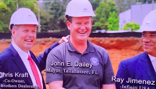 Tallahassee mayor John Dailey starred in a Kraft Infinity TV commercial. Now it's off the air.
