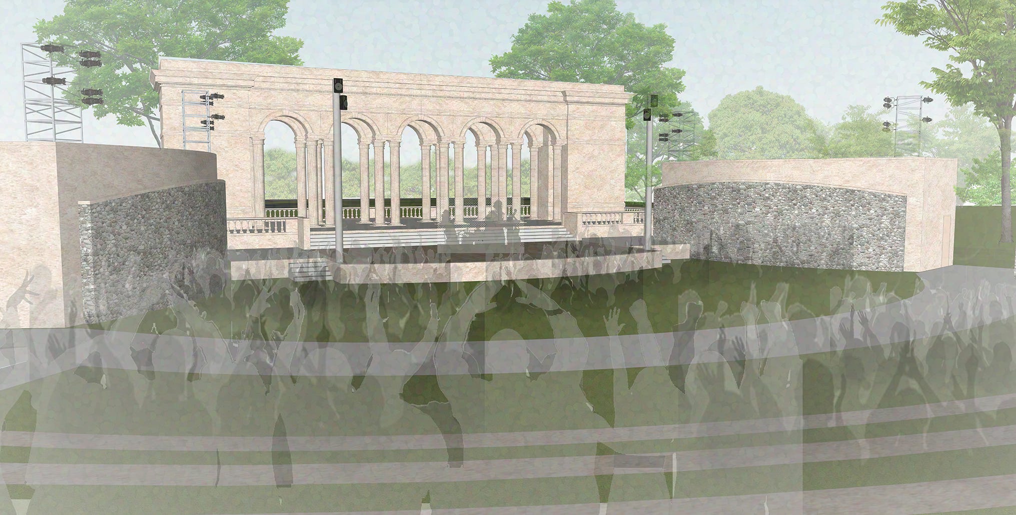 Riverside Park in Indianapolis begins to transform with amphitheater