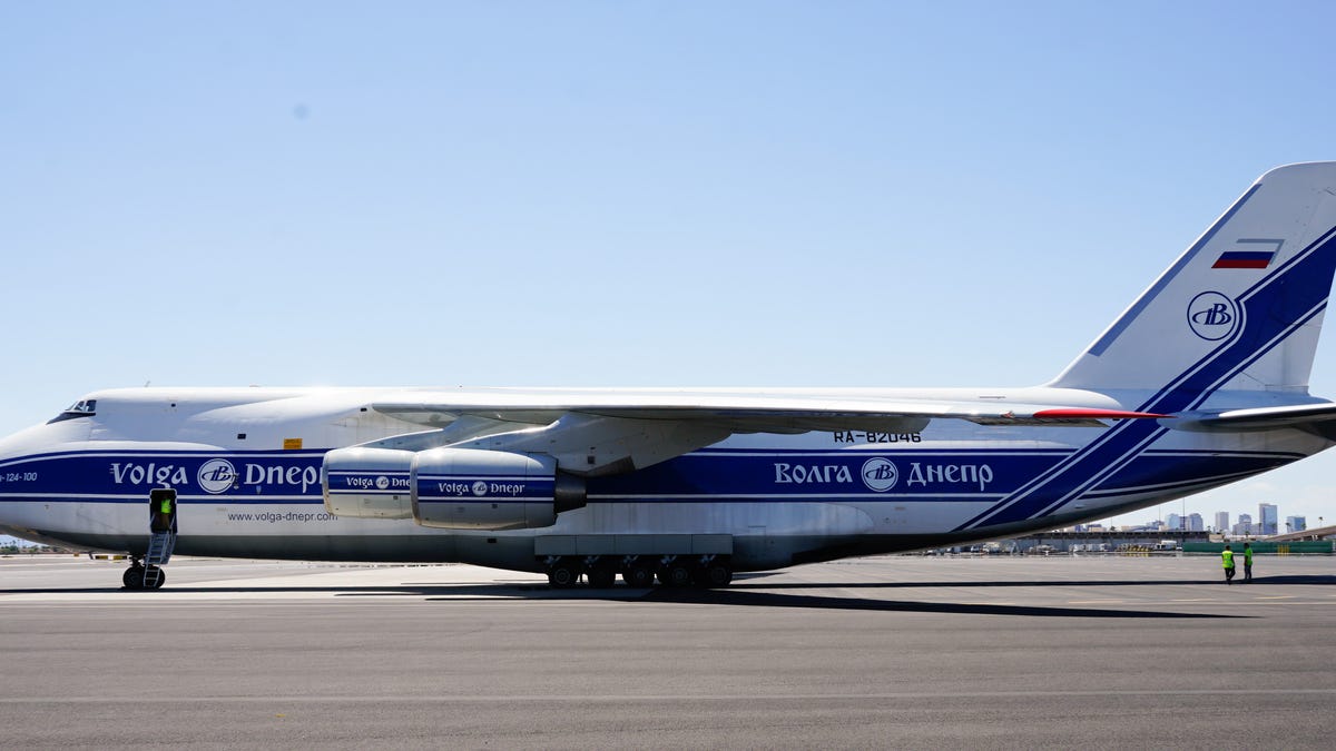 Photos: Huge Antonov An-124 cargo plane lands at Phoenix airport