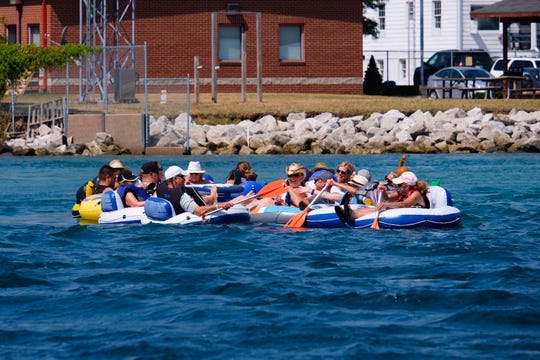 And they’re off! Hundreds embark on Float Down despite stormy forecast