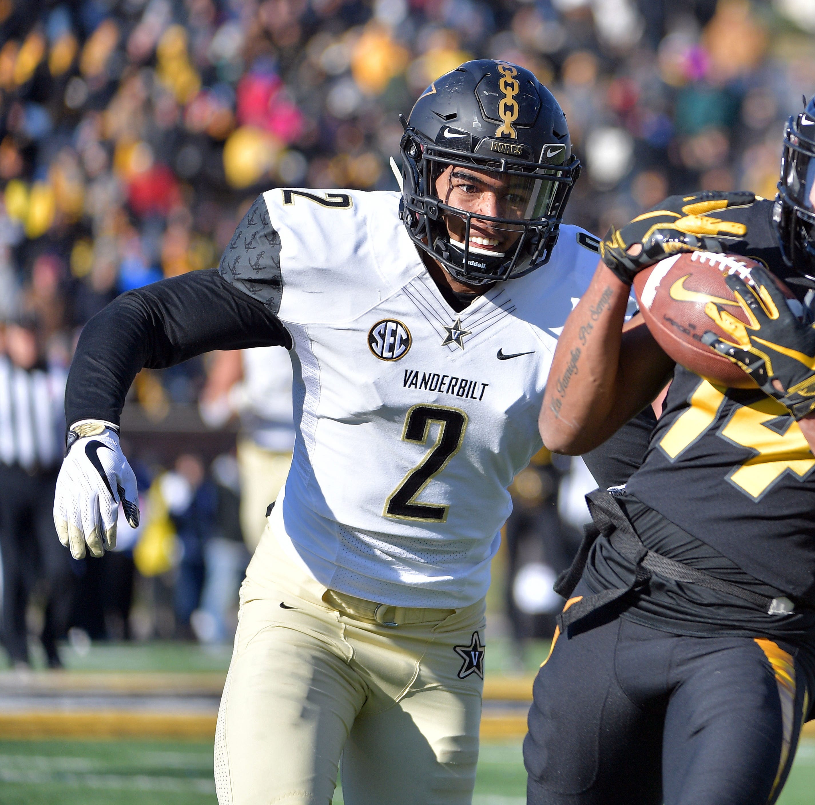 Vanderbilt tackle Devin Cochran, guard Saige Young, safety Frank Coppet ...