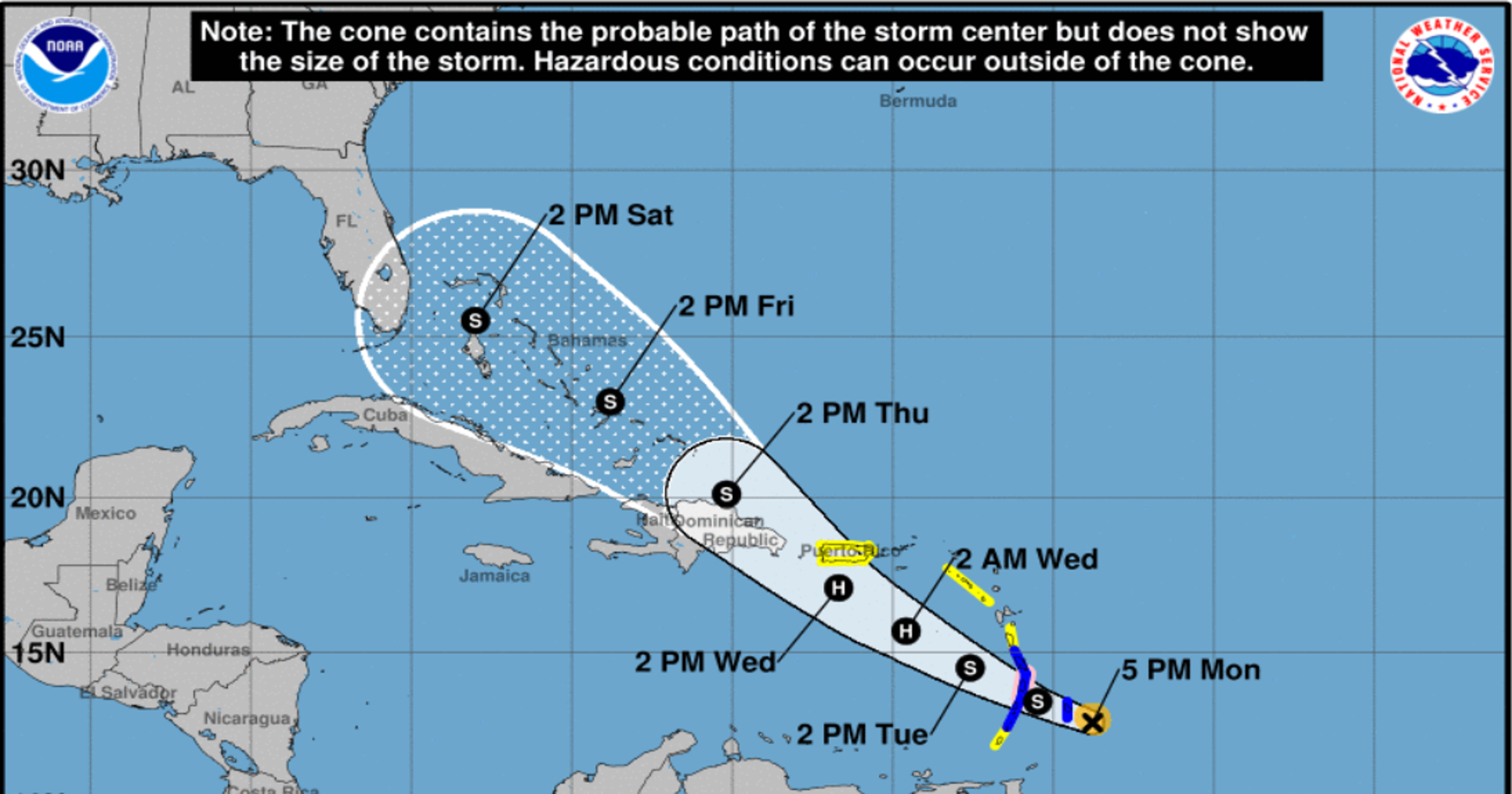 Tropical Storm Dorian strengthening and expected at hurricane on path ...