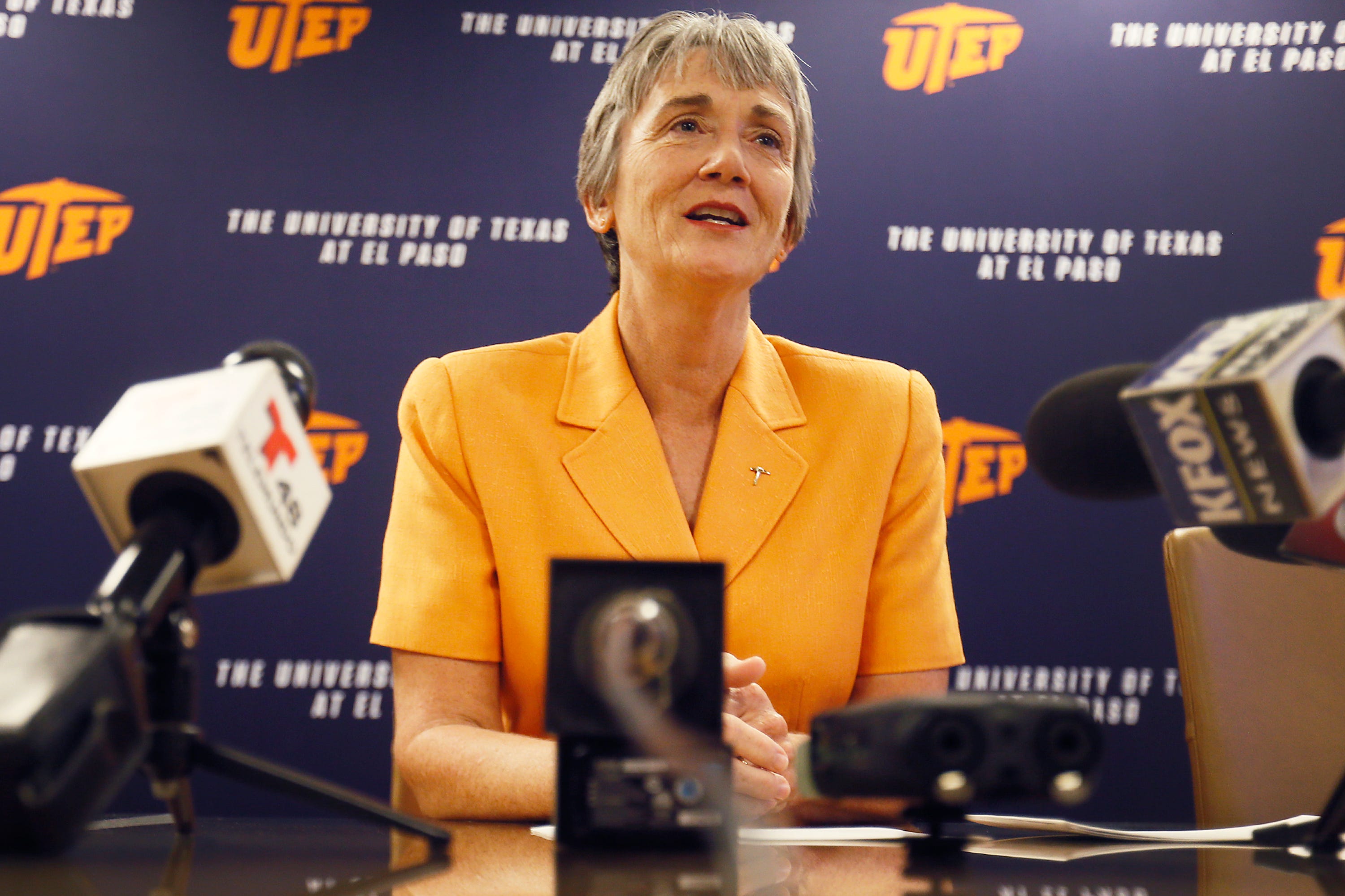 New UTEP president Heather Wilson lays out vision for Miner athletics