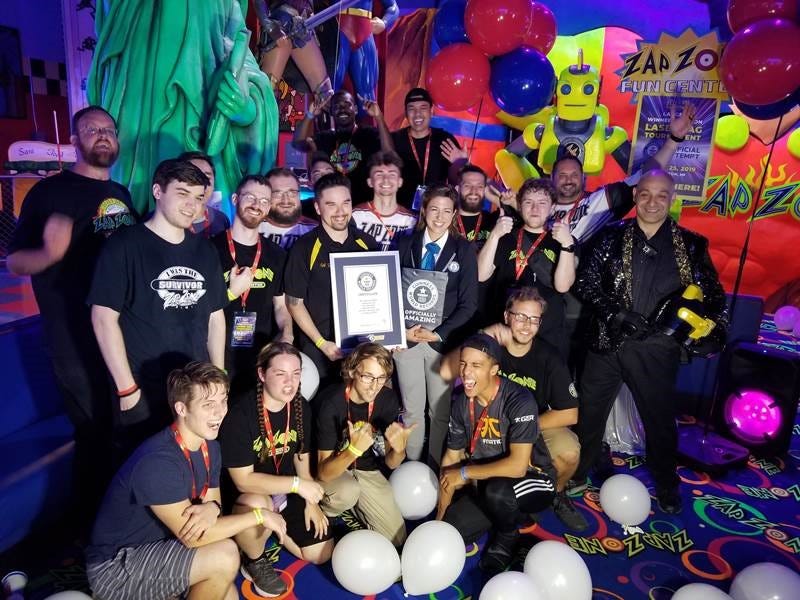 Zap Zone sets two world records during anniversary celebration
