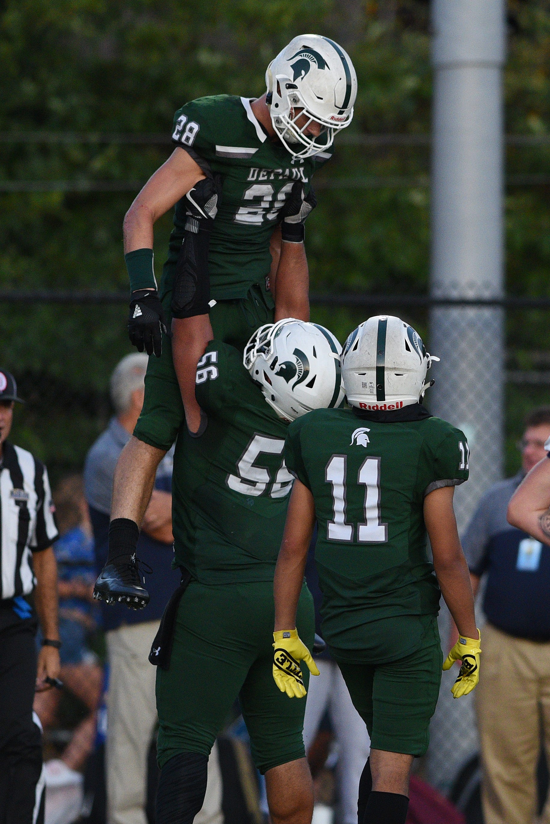 DePaul football starts season with milestone win over Pope John