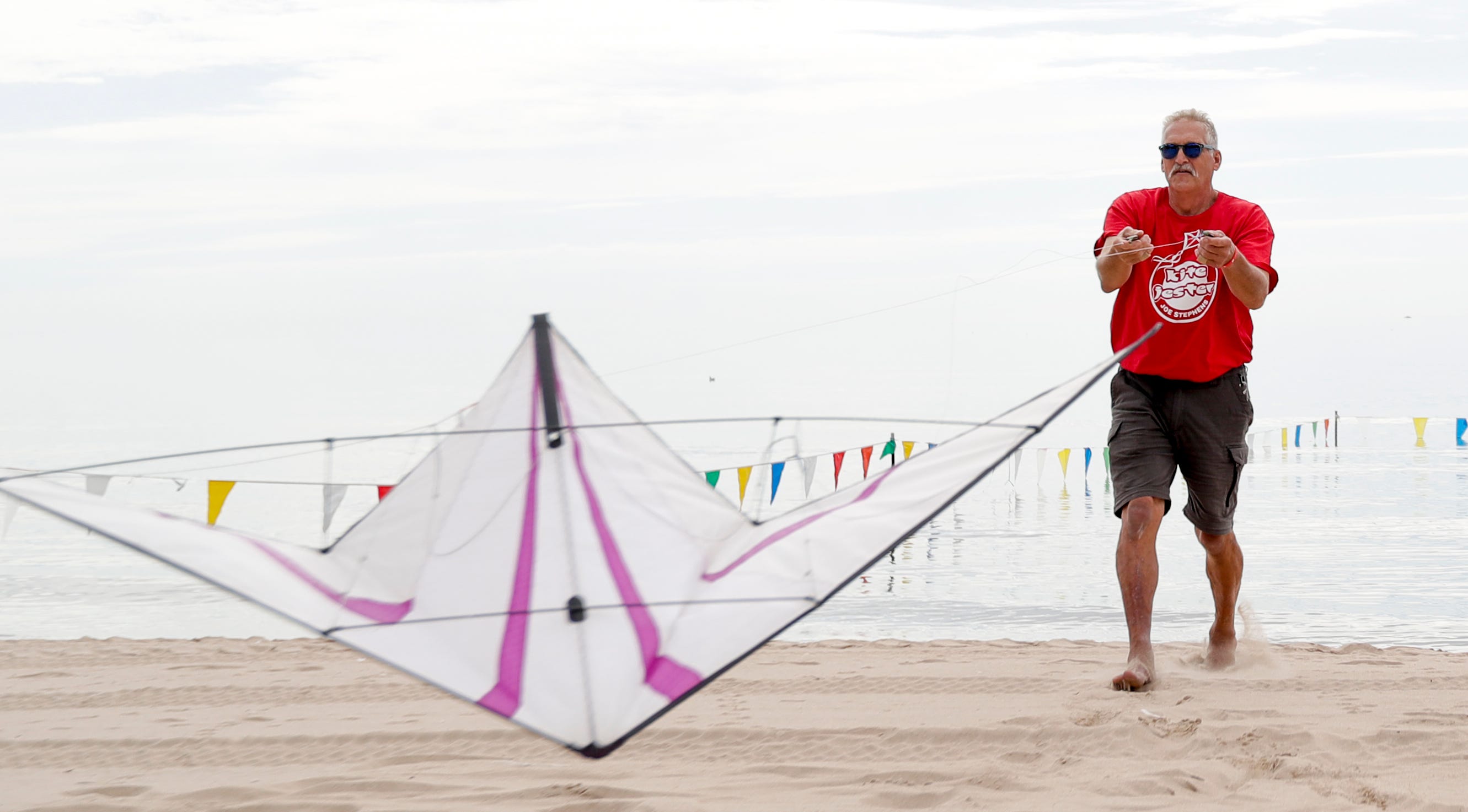 Kites Over Lake Michigan Wisconsin festival at Two Rivers High School