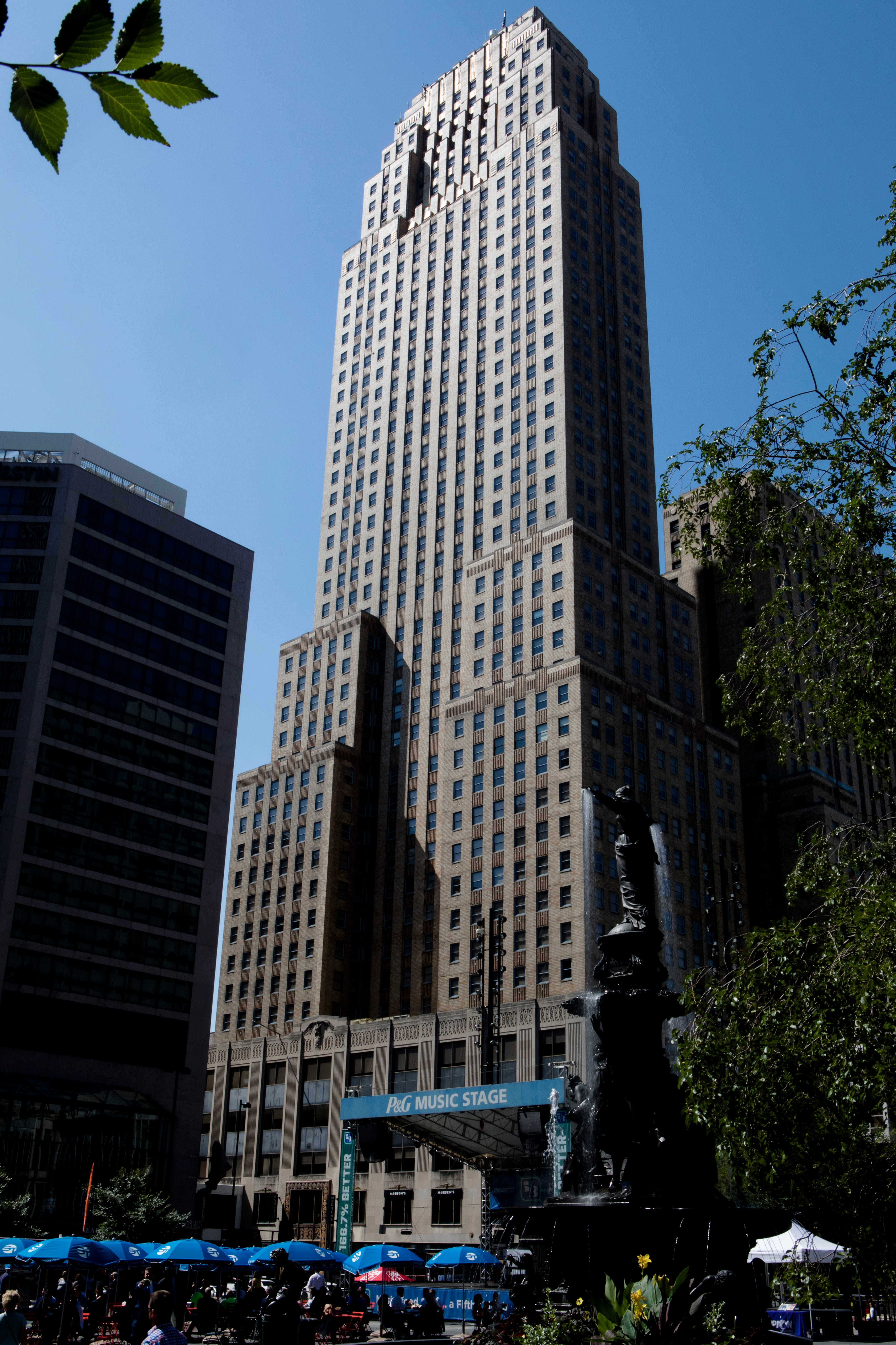 Carew Tower owner Greg Power in Cincinnati: Duke Energy will be paid.