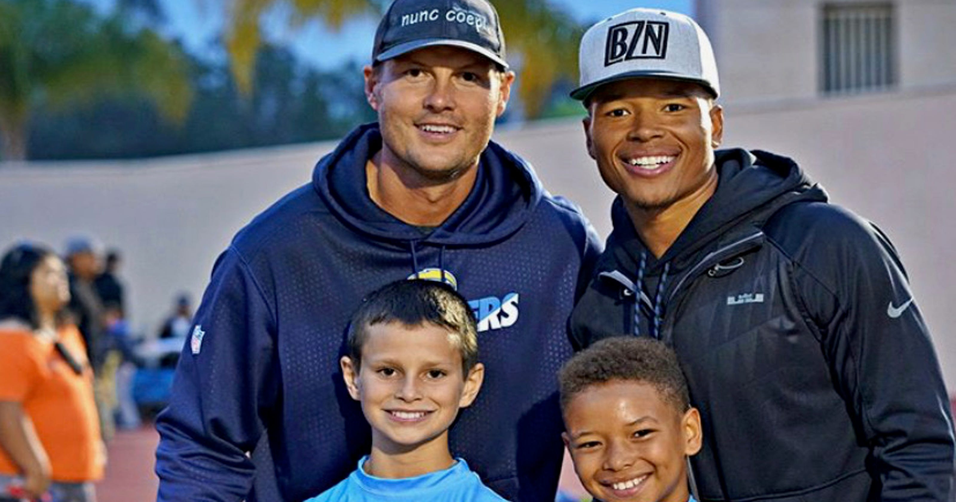 Detroit Lions' Marvin Jones, Chargers' Philip Rivers bond via kids
