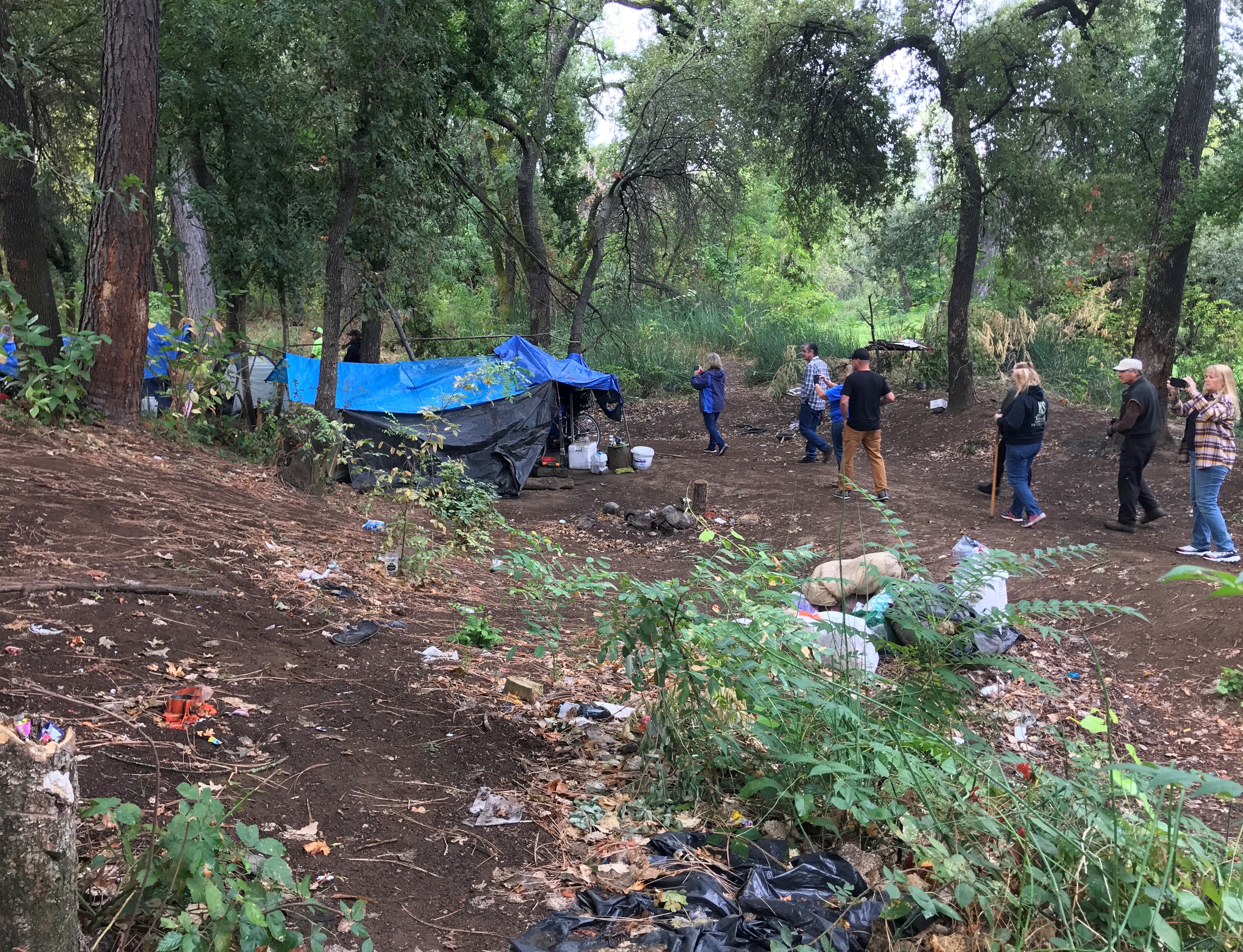 Redding, Shasta Co. leaders see homelessness problem at Henderson Open ...