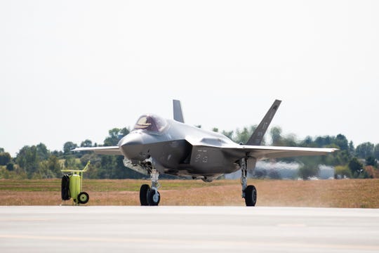 Vermont National Guard flies F-35 fighter jets over South Burlington