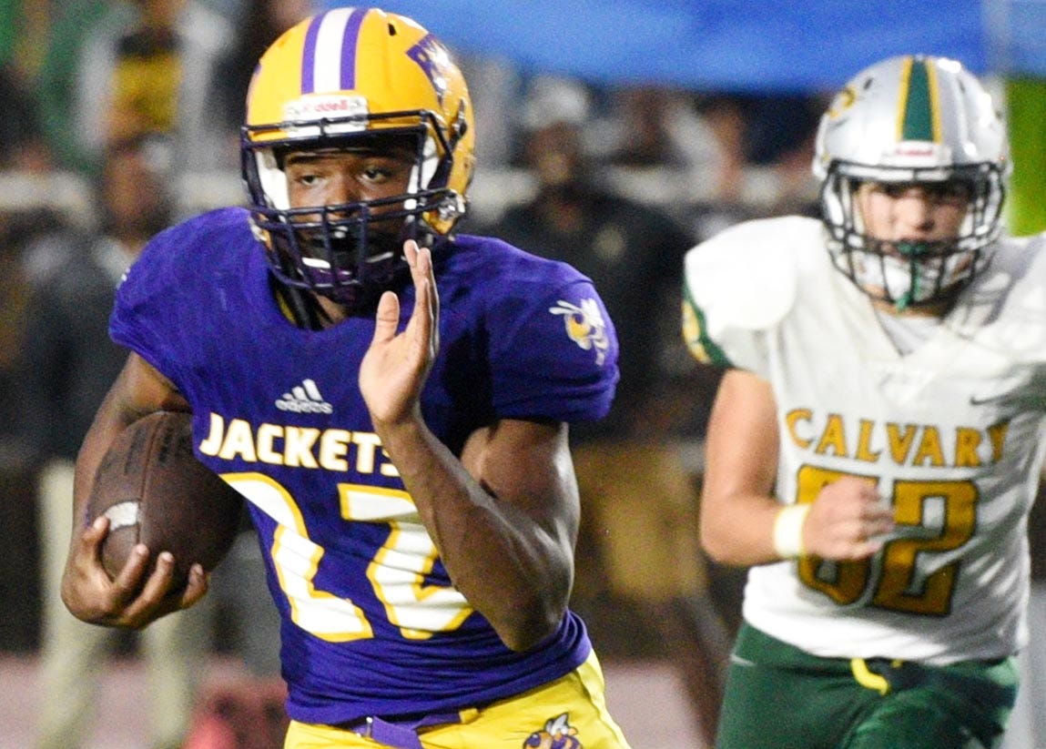 Calvary trumps Byrd with three Isaiah Brown TDs