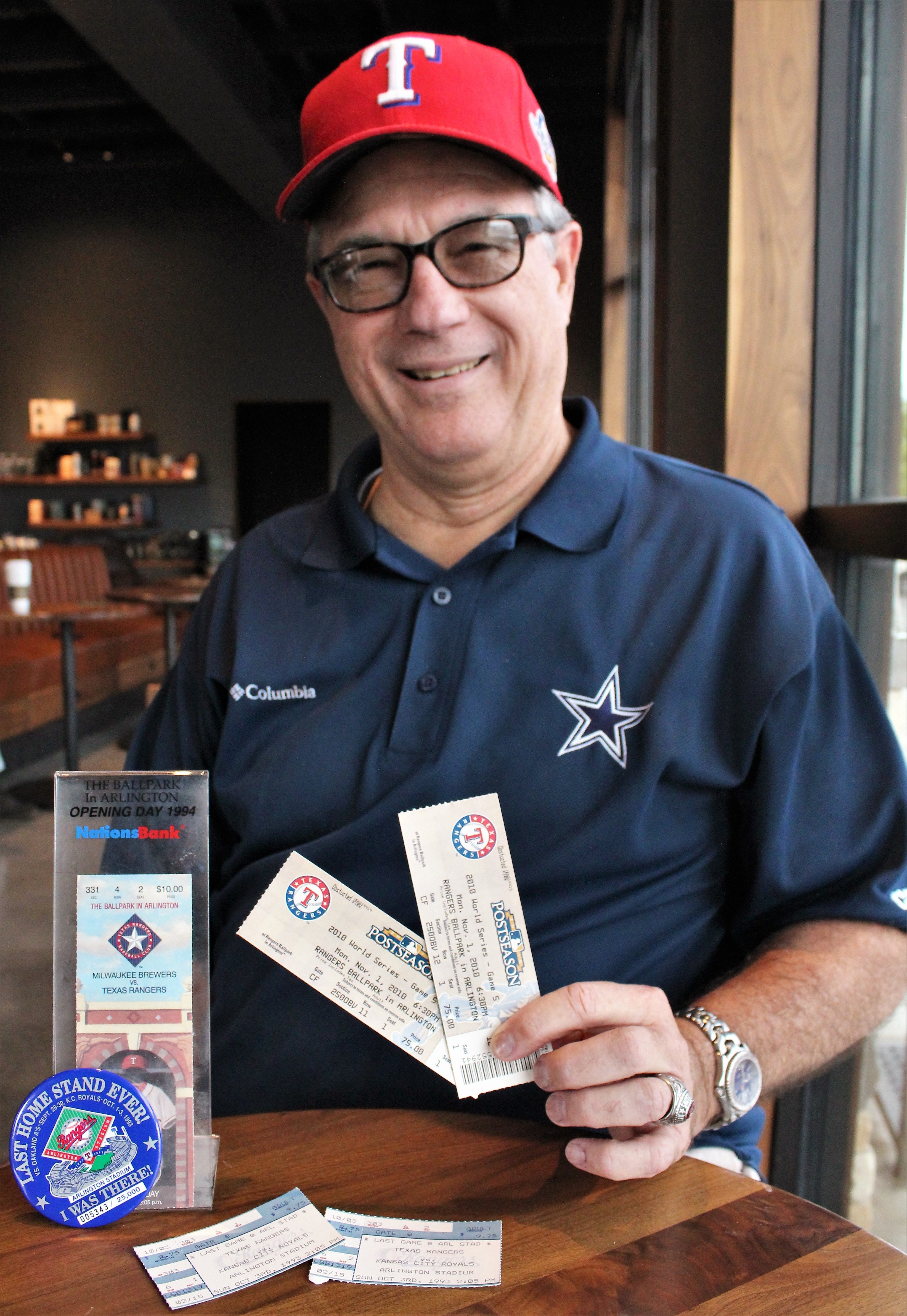 Abilene Rangers fan David Bacon will be Rangers ballpark finale