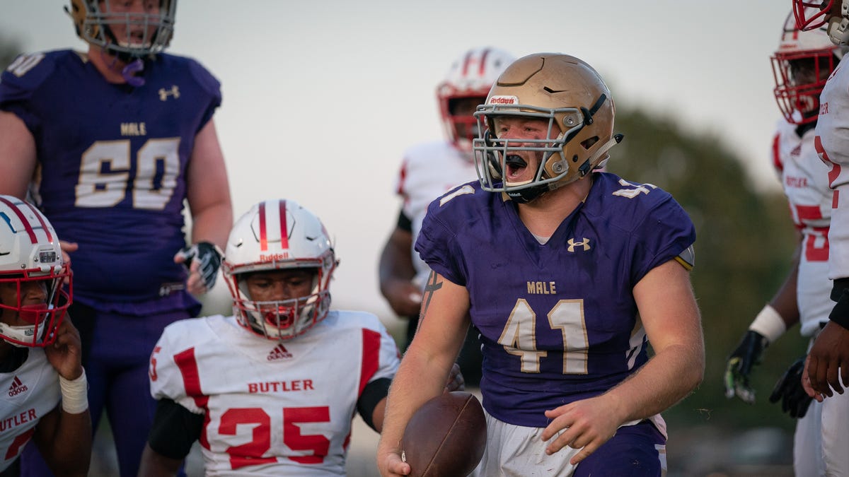 Louisville high school football powers clash as Male plays Butler