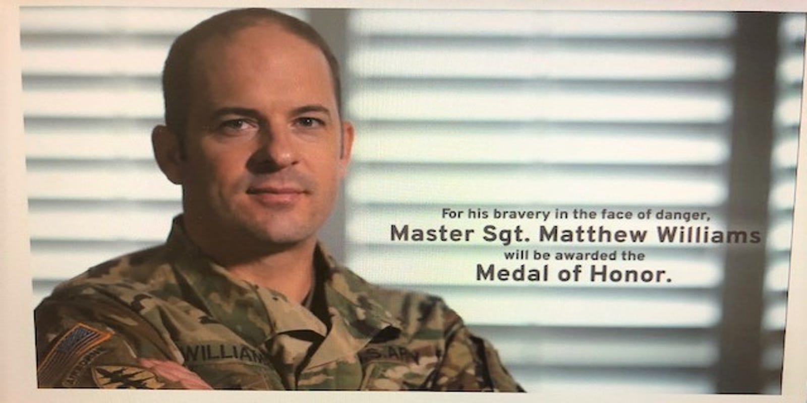 Angelo State graduate Matthew Williams to receive Medal of Honor
