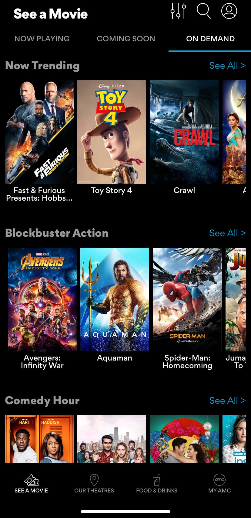 AMC Theatres launches on-demand movie streaming service