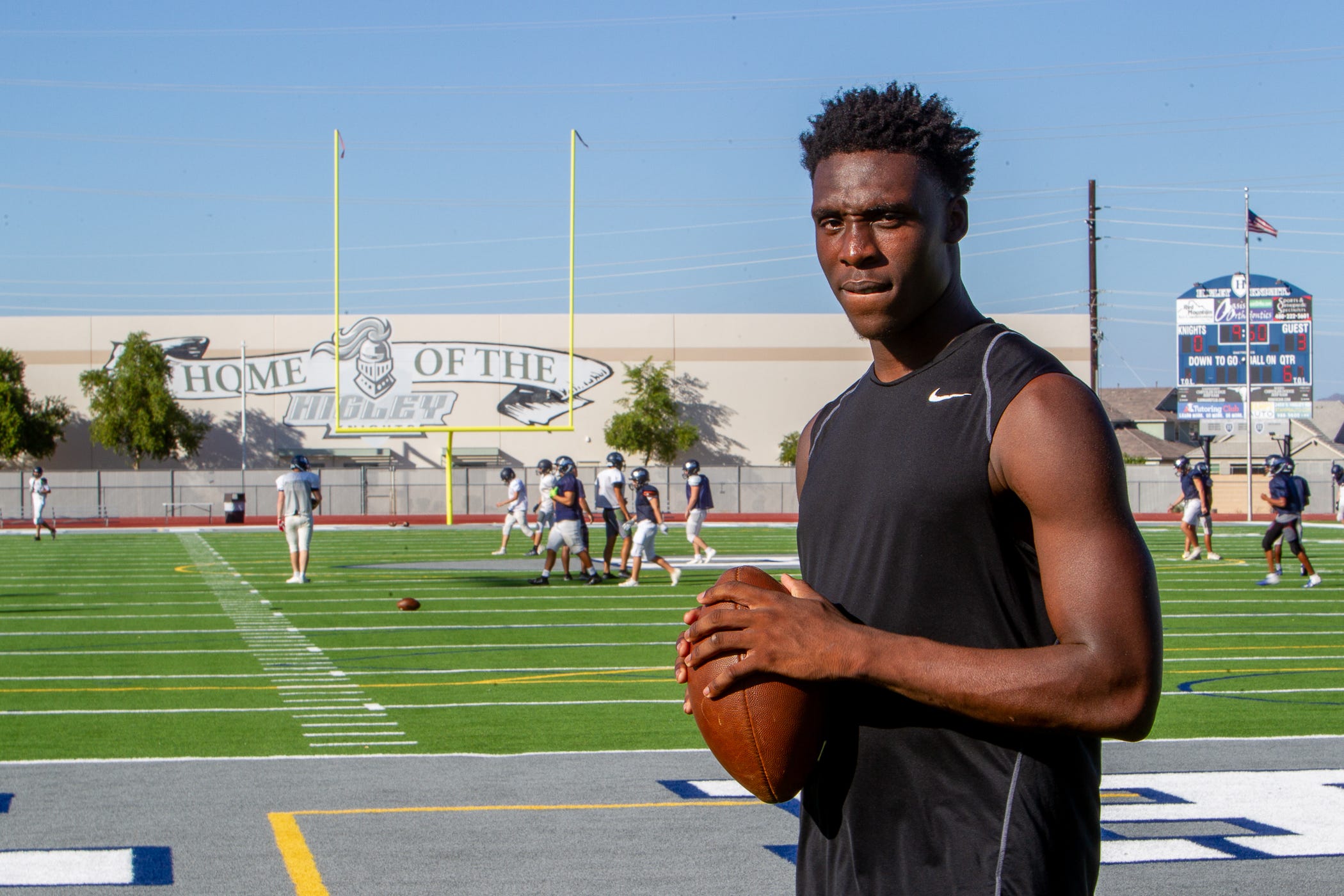 Higley DE Jason Harris announces Colorado commitment during game