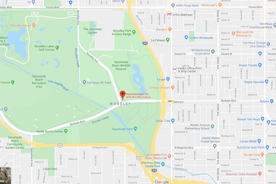 Brush fire in Sepulveda Basin burns 60 acres; 80% containment