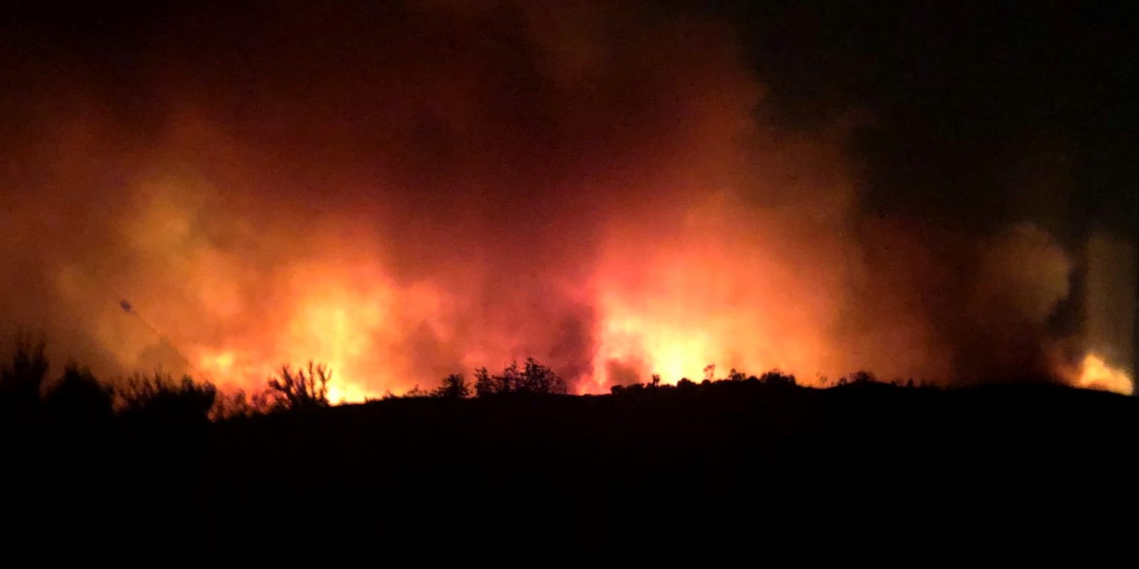 Maria Fire atop South Mountain explodes near Santa Paula