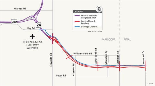 Arizona Department of Transportation to add 5 miles to State Route 24