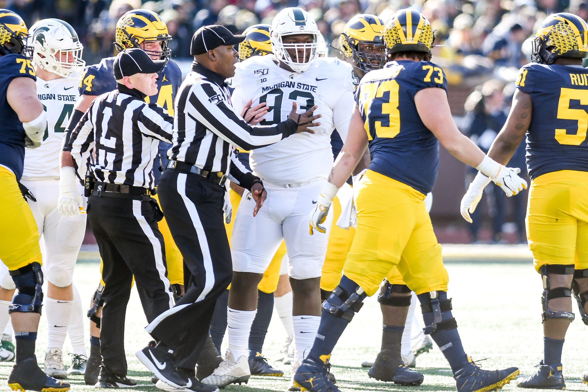 Michigan-MSU football rivalry heats up after Spartans' loss to Rutgers