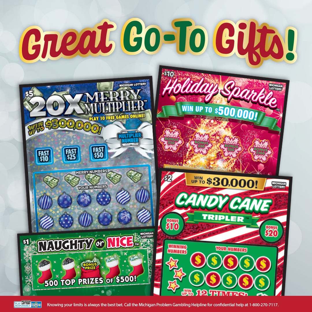 Michigan Lottery: 4 new holiday-themed instant scratch-off games