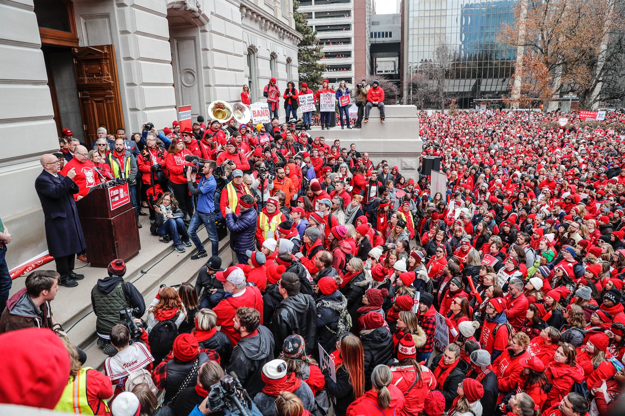 Indiana Red for Ed: A year later, COVID-19 has largely erased momentum