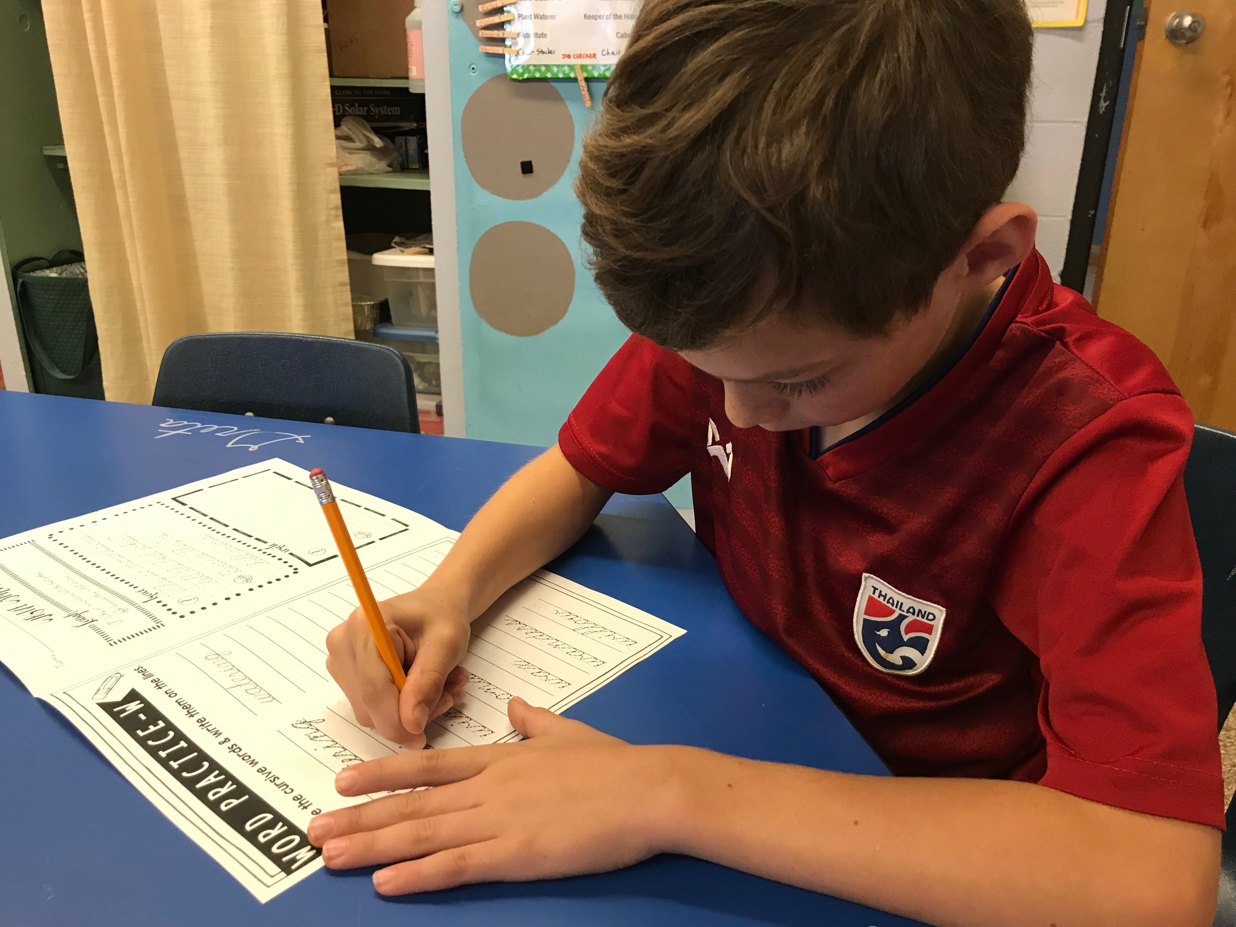 Cursive laws for NC students teach handwriting within larger debate
