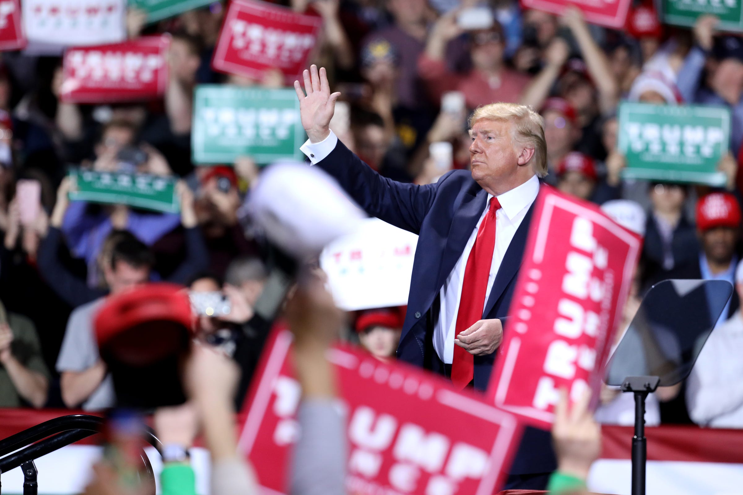 Impeachment: Trump blasts Democrats at Michigan rally as House votes