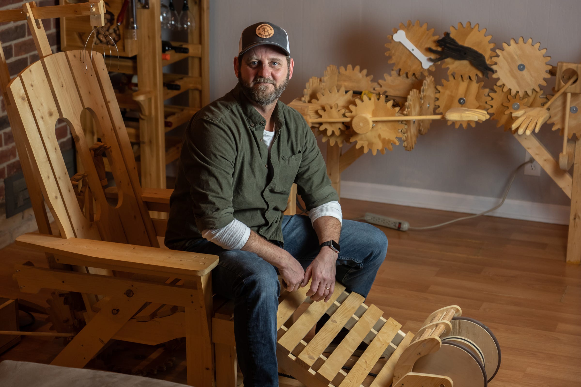 Michigan woodworker's quirky creations headed to museum