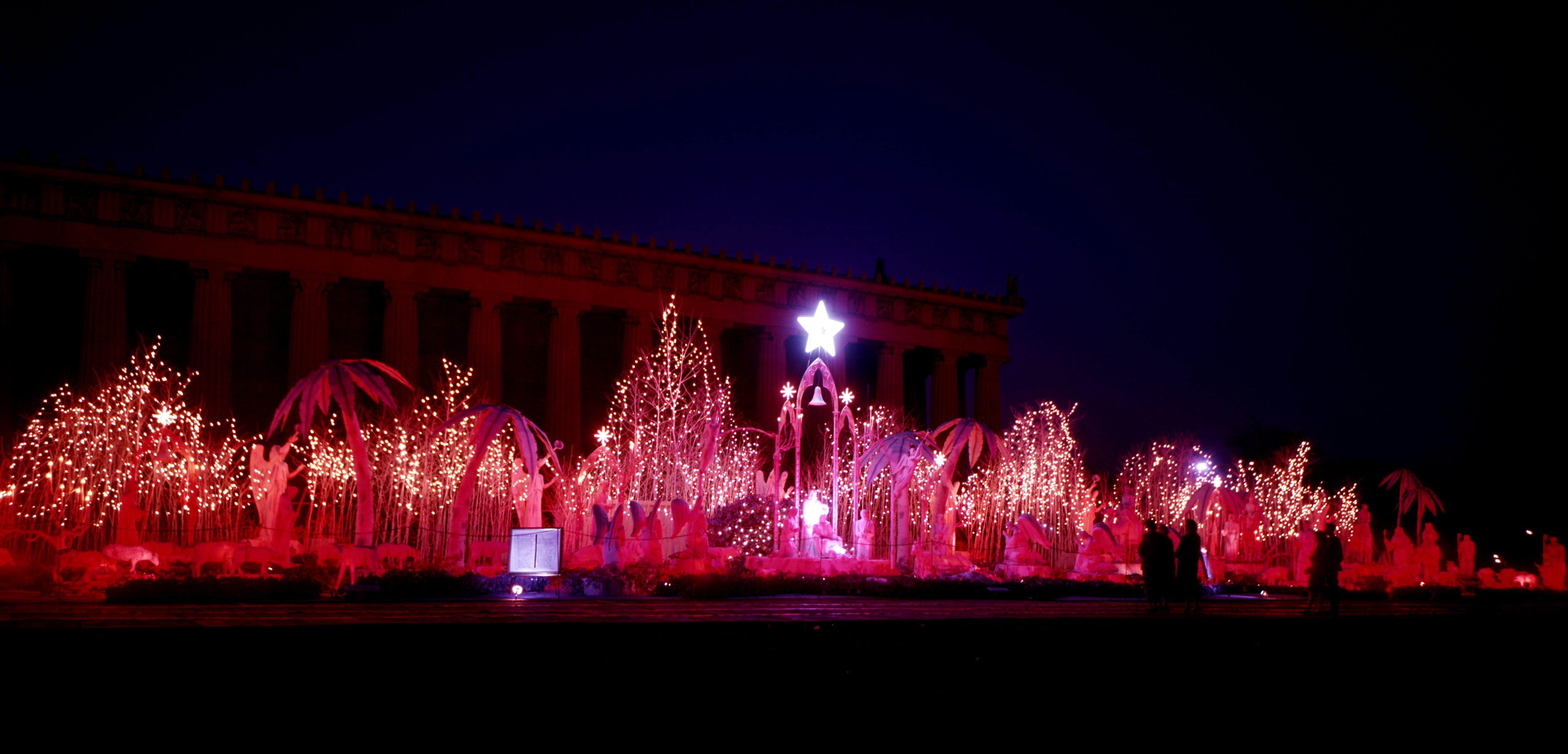 Nashville history: Centennial Park Nativity scene at the Parthenon