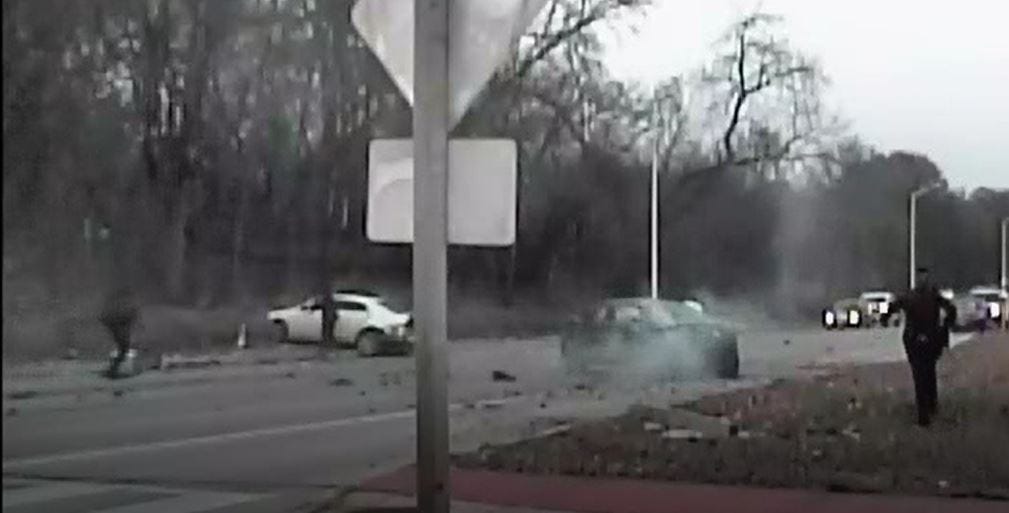 Tosa police car chase on N. Mayfair Road