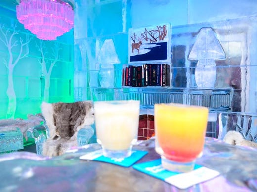 Visit Las Vegas world's largest ice bar at the Strip's Linq Promenade