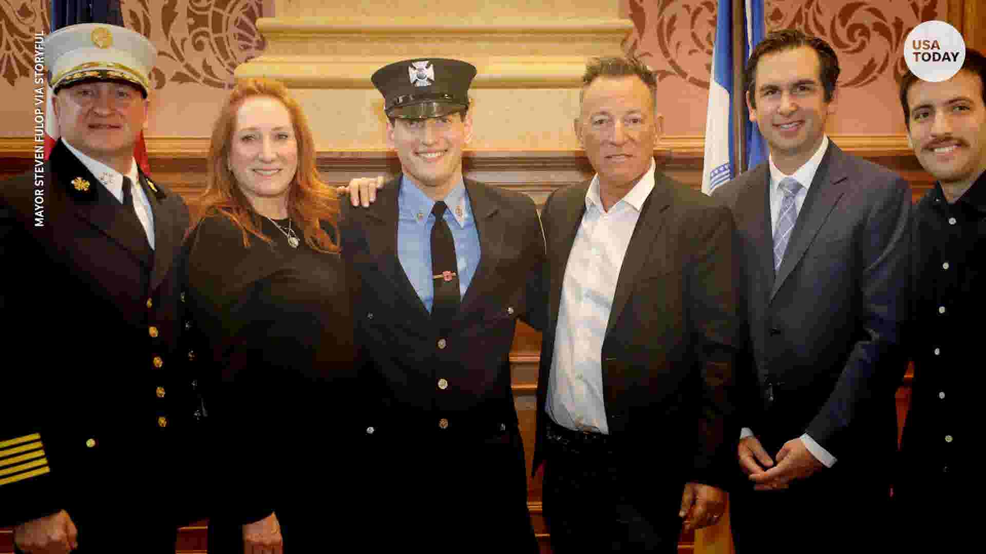 Springsteen's son, Sam, joins Jersey City firefighters